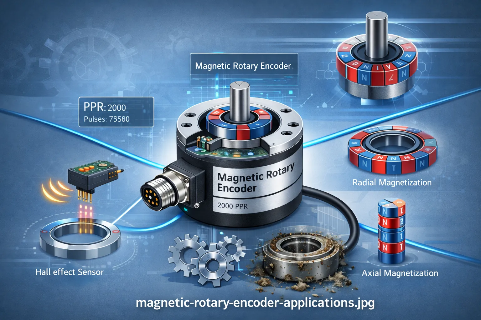 Dust-Proof, Oil-Tolerant, Harsh-Environment Magnetic Rotary Encoder ...